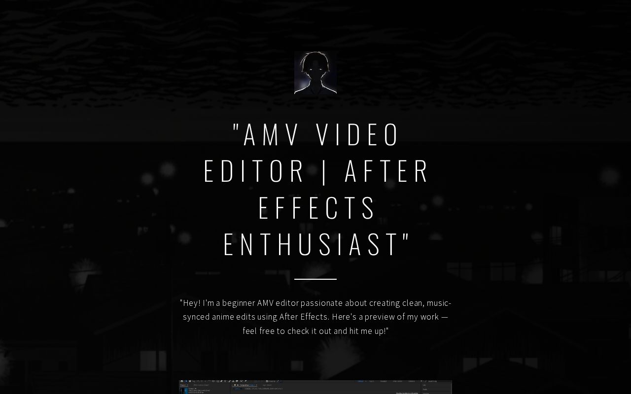 "AMV Video Editor | After Effects Enthusiast"